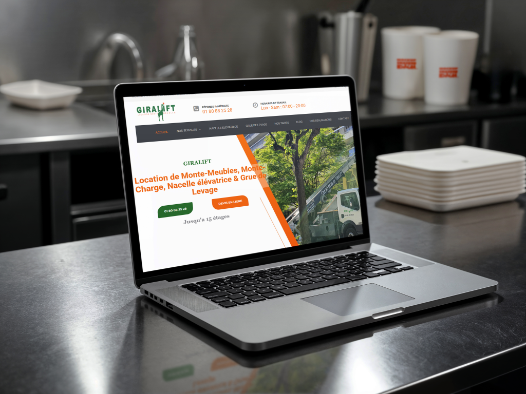 Refonte du site Giralift: site web moderne et responsive